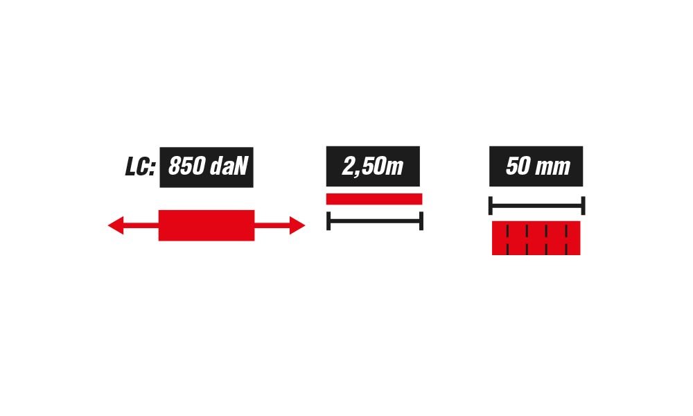 SANGLE À CLIQUET RETRACTABLE 50mm Industrias Ponsa
